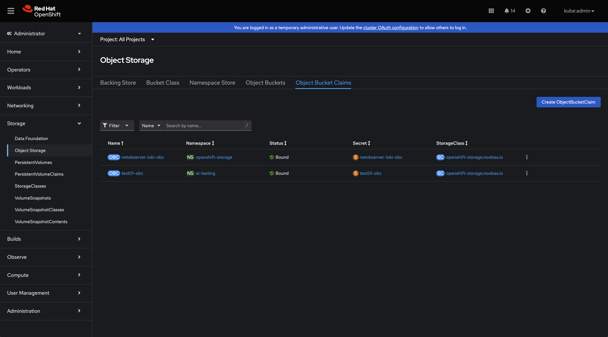 Multicloud Object Gateway for Single-Node OpenShift (SNO)